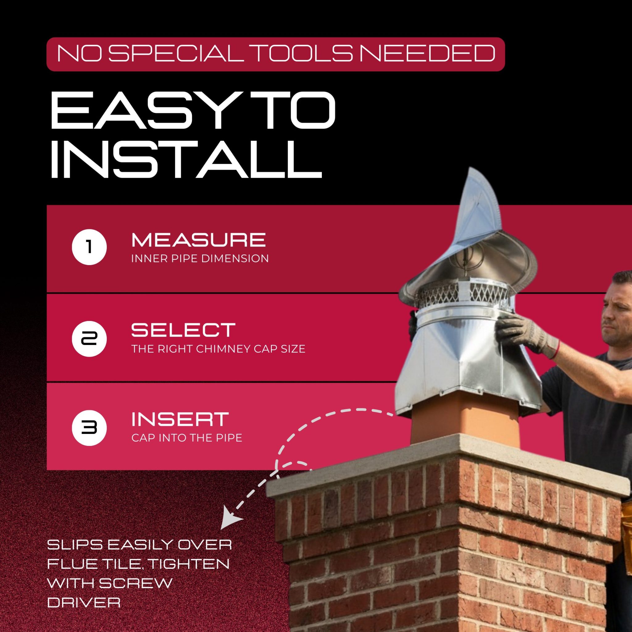 Ultimate Wind Directional Stainless Steel Chimney Cap