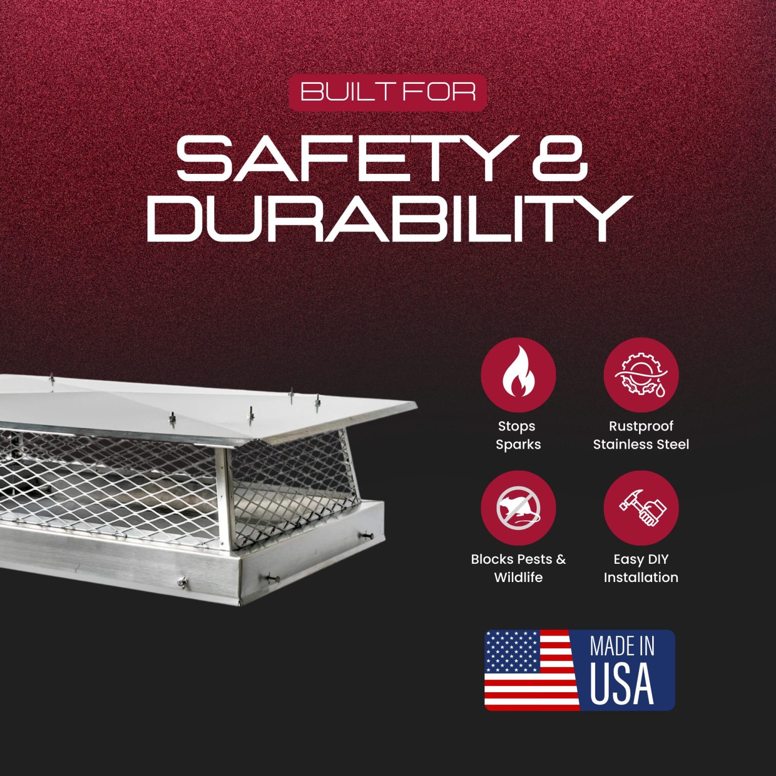 Remarkable Stainless Steel Chimney Cover
