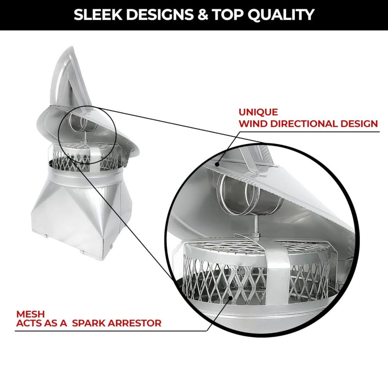 Wind-Directional Stainless Steel Chimney Cap - Chimcare