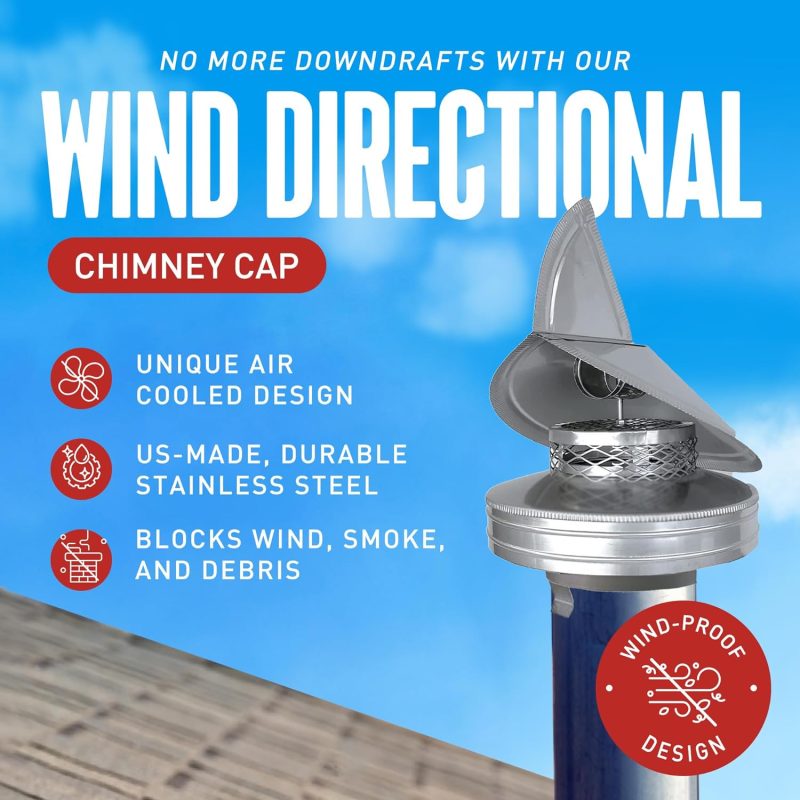 Exclusive Air Cooled Wind Directional Chimney Cap 2025