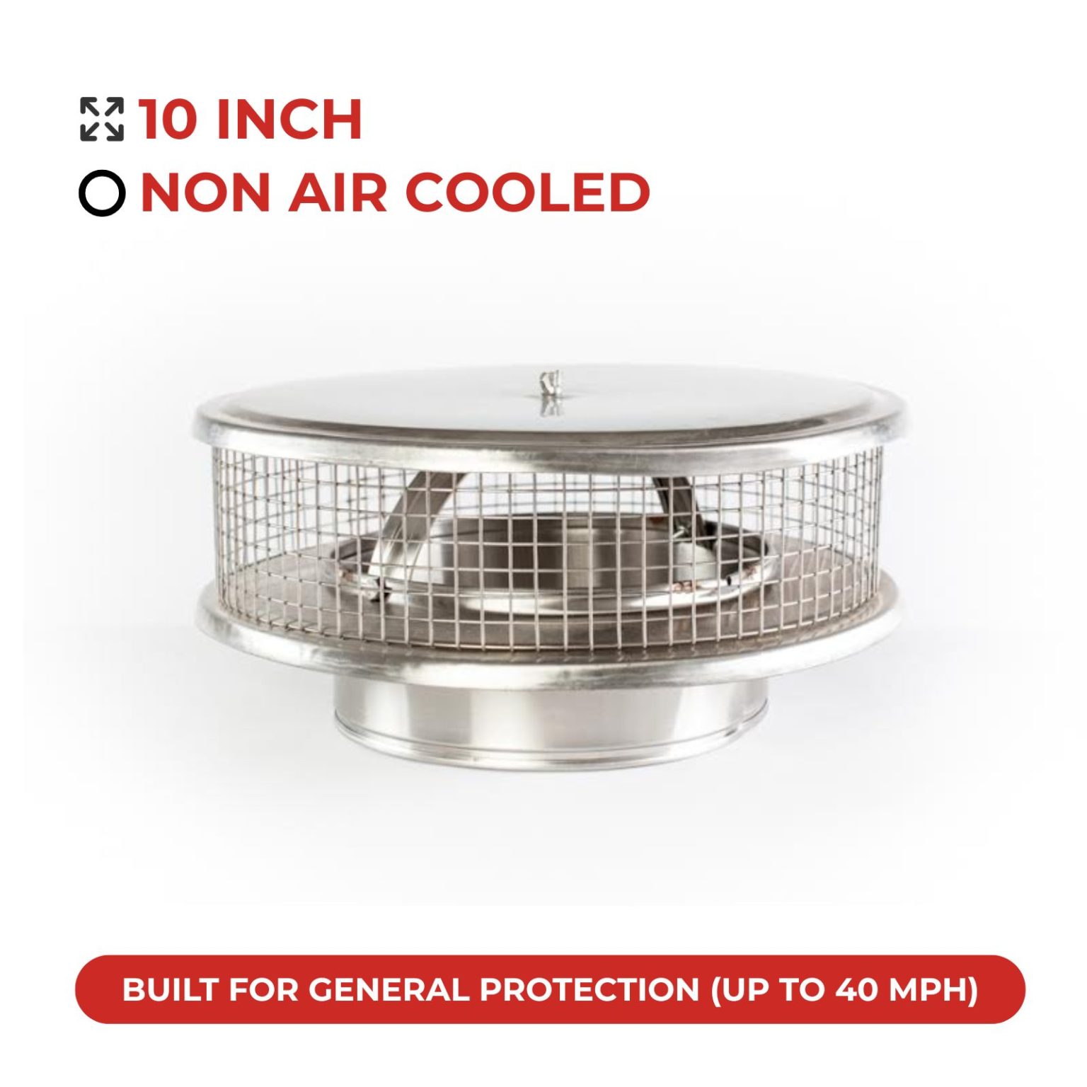 10 Inch Round Chimney Caps - Chimcare Chimney Caps